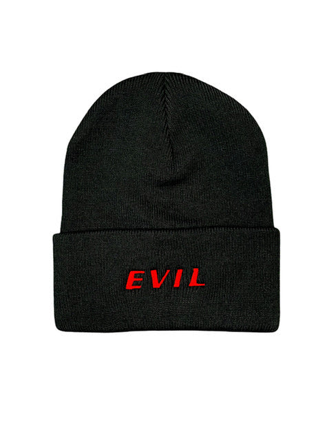 New Evil Logo Beanie Black – Evil Angel Apparel & Merch Store